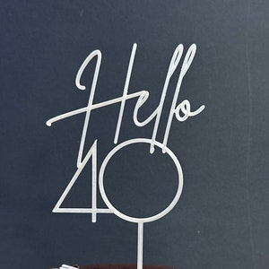 Hello 40 - Etsy