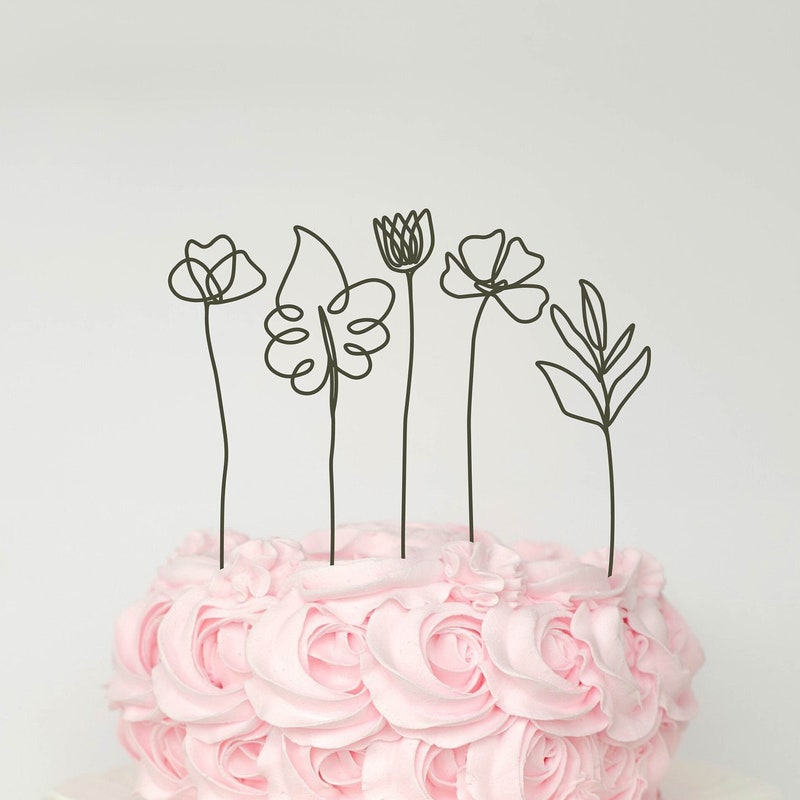 Wildflower Cake Topper - Etsy