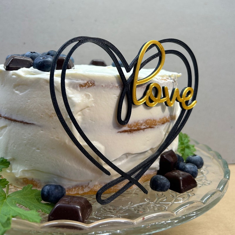 Love Cake Topper - Etsy