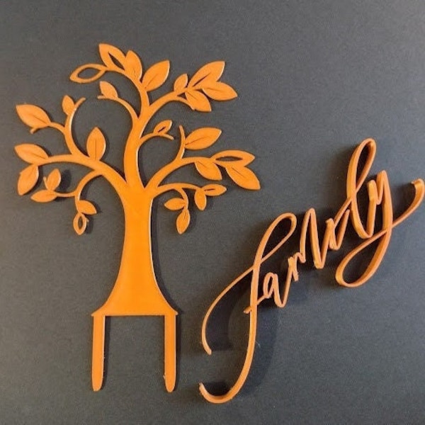 Tree Cake Topper - Etsy