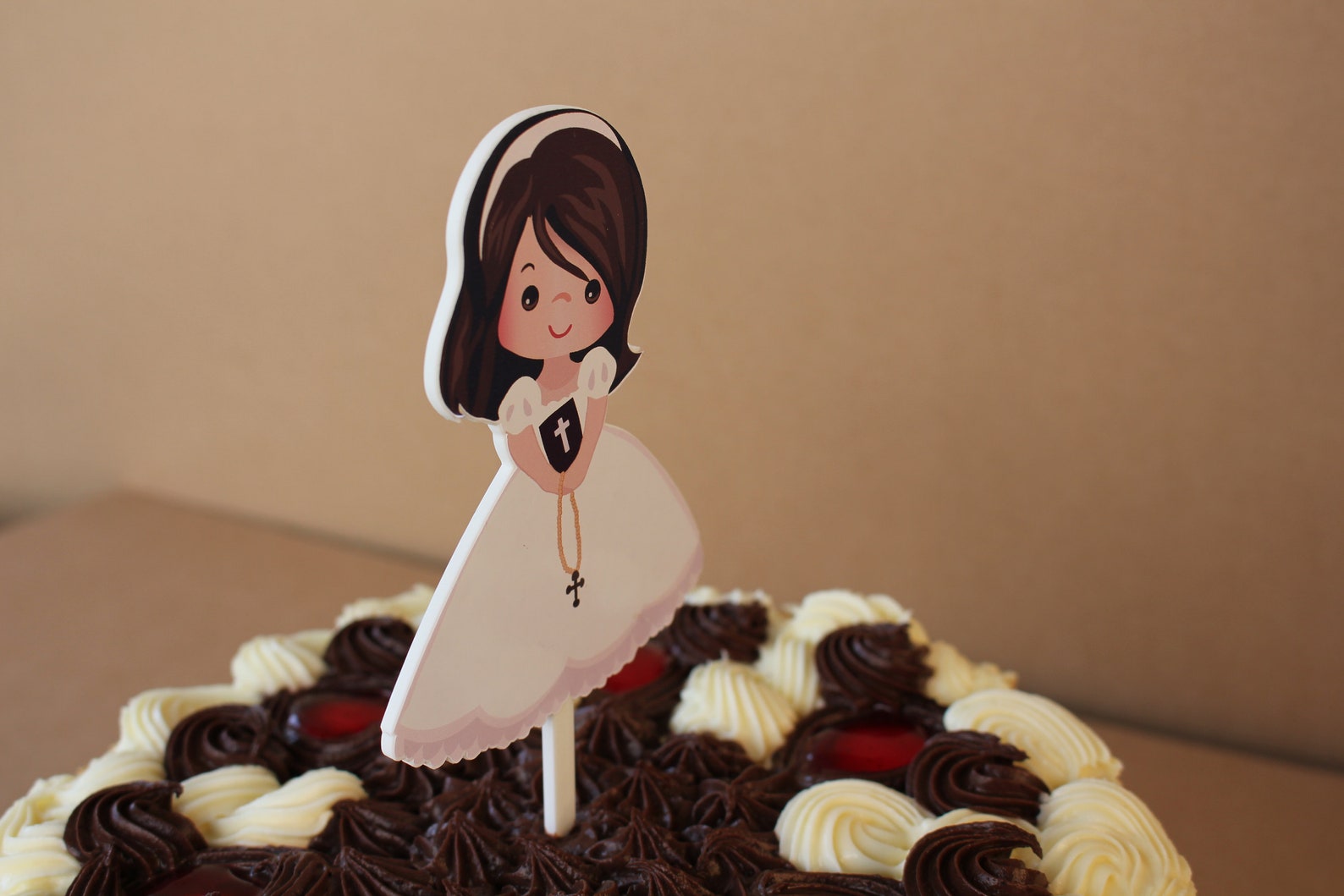 Communion Girl Cake Topper: 3D Printed First Holy Communion Decoration ...