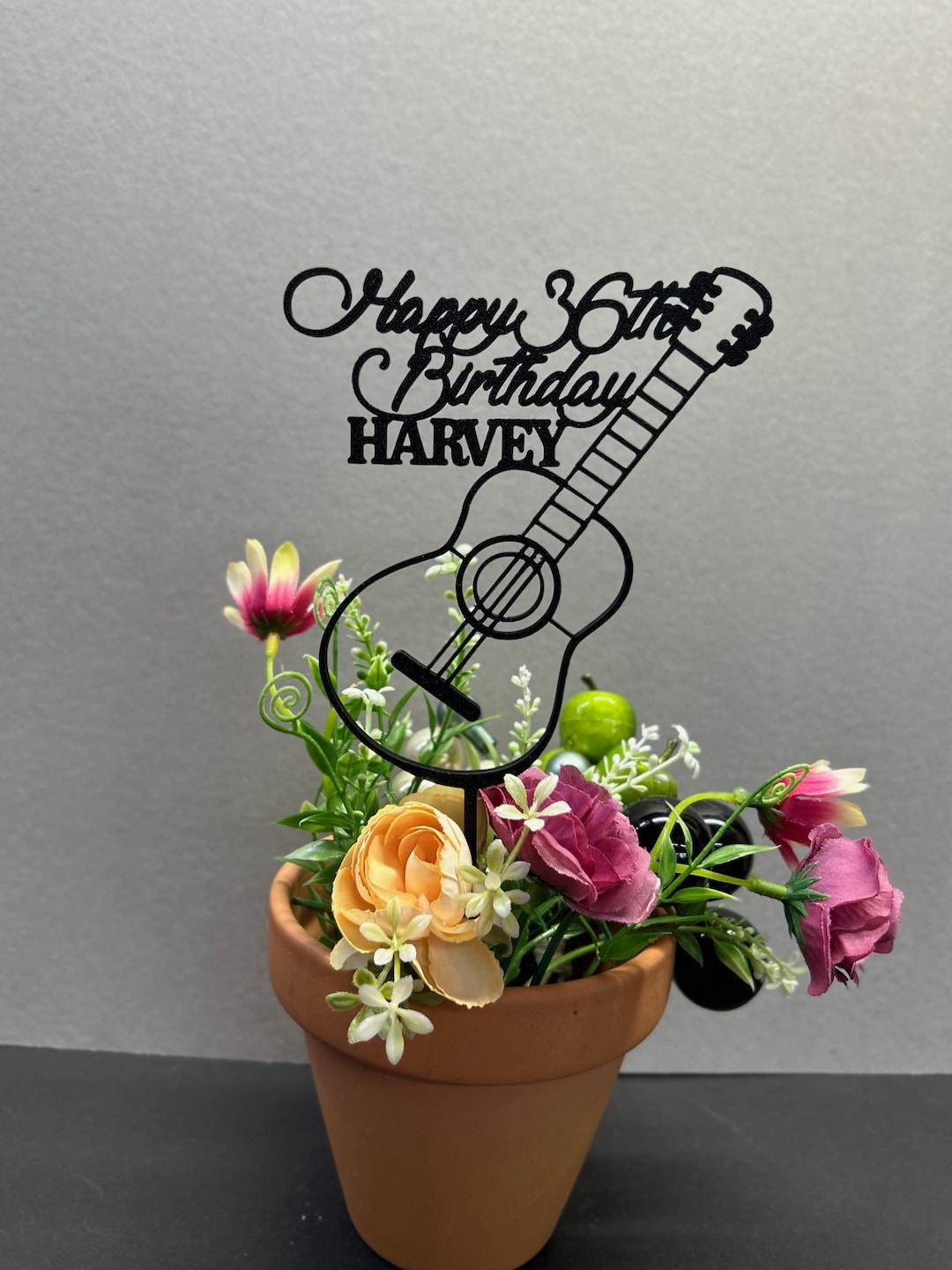 Acoustic Guitar Cake Topper, Personalized, 3D Printed PLA Plastic - Etsy UK