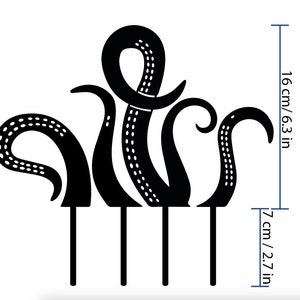 Octopus Tentacles Cake Topper Set, Pirate Party Cake Decor, Sea Life ...
