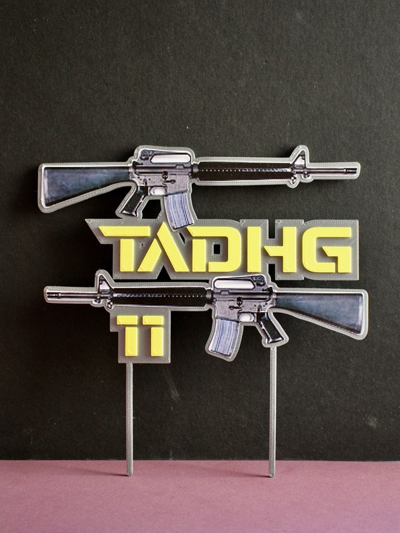 Personalized Army Cake Topper Army Themed Birthday Cake Gun | Etsy