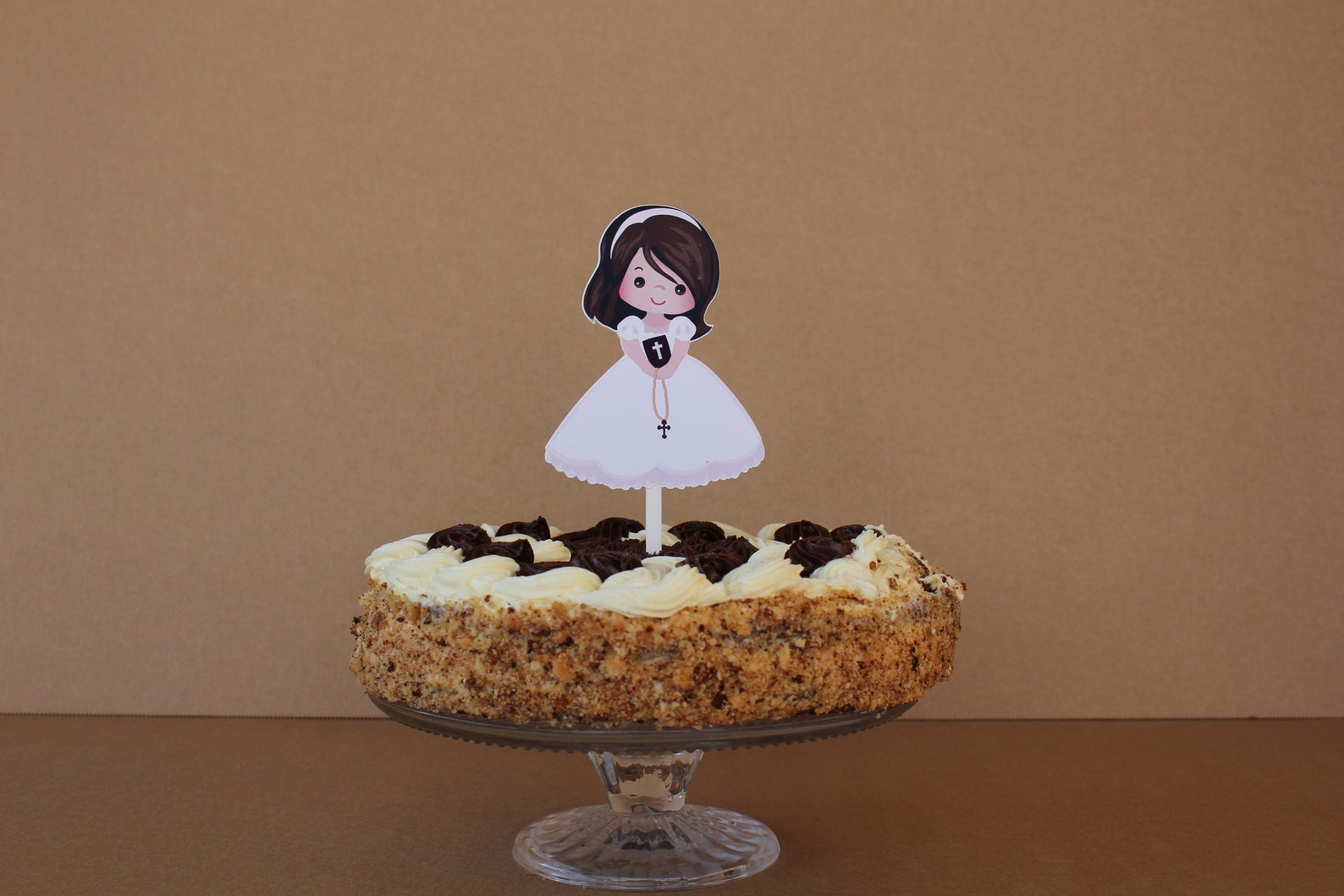 Communion Girl Cake Topper: 3D Printed First Holy Communion Decoration ...