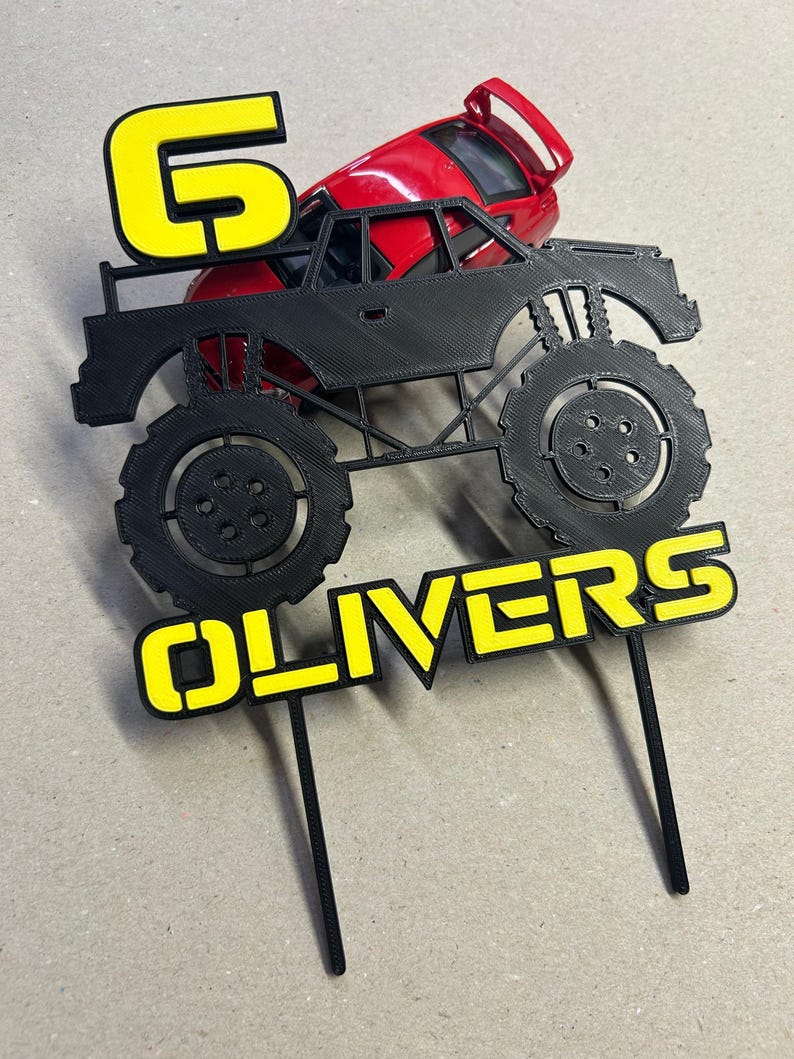 Big Wheel Truck Personalised Cake Topper- Off-road 4x4 - Etsy