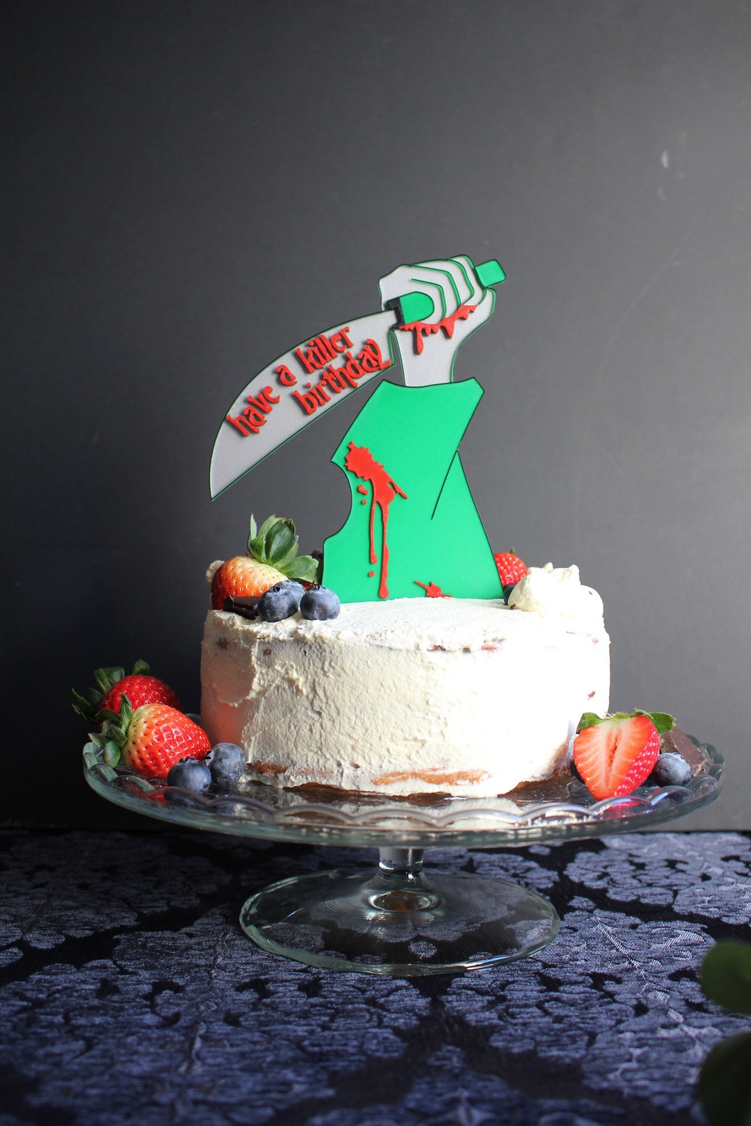 Have A Killer Birthday Cake Topper, Horror Cake Topper, Horror Birthday ...
