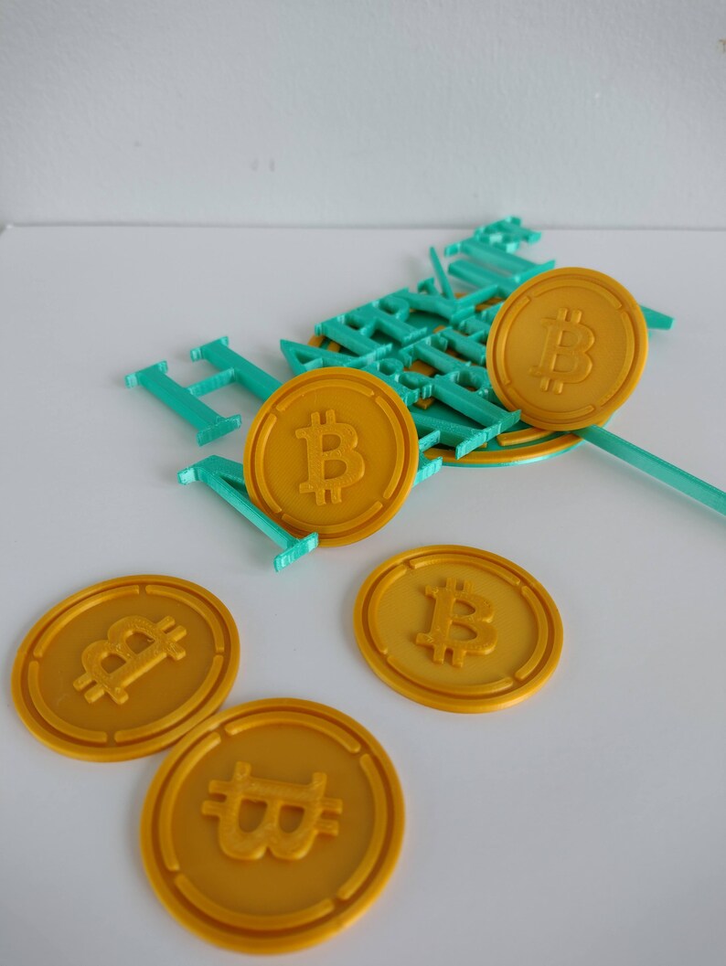 Bitcoin Theme Cake Topper Set Custom-made Name and Age Cake - Etsy