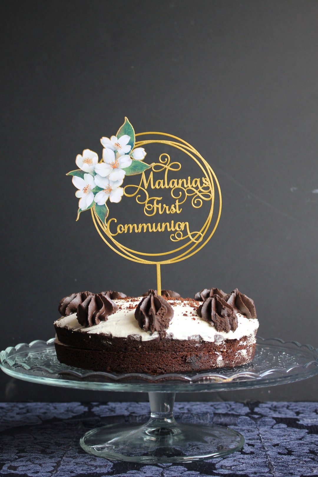 First Communion Cake Topper, Personalised Communion Cake Topper ...