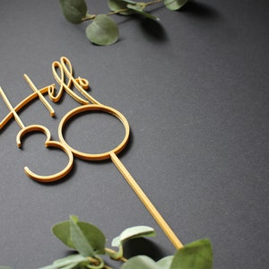 Hello 30 Cake Topper, Thirty Cake Decor, 30th Birthday, Happy Birthday ...