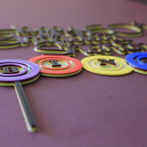 Bingo Cake Topper, Personalised Bingo Game Themed Birthday Cake, 3d ...