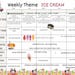Ice Cream Preschool Theme Weekly Plan | Summer Thematic Unit for ...