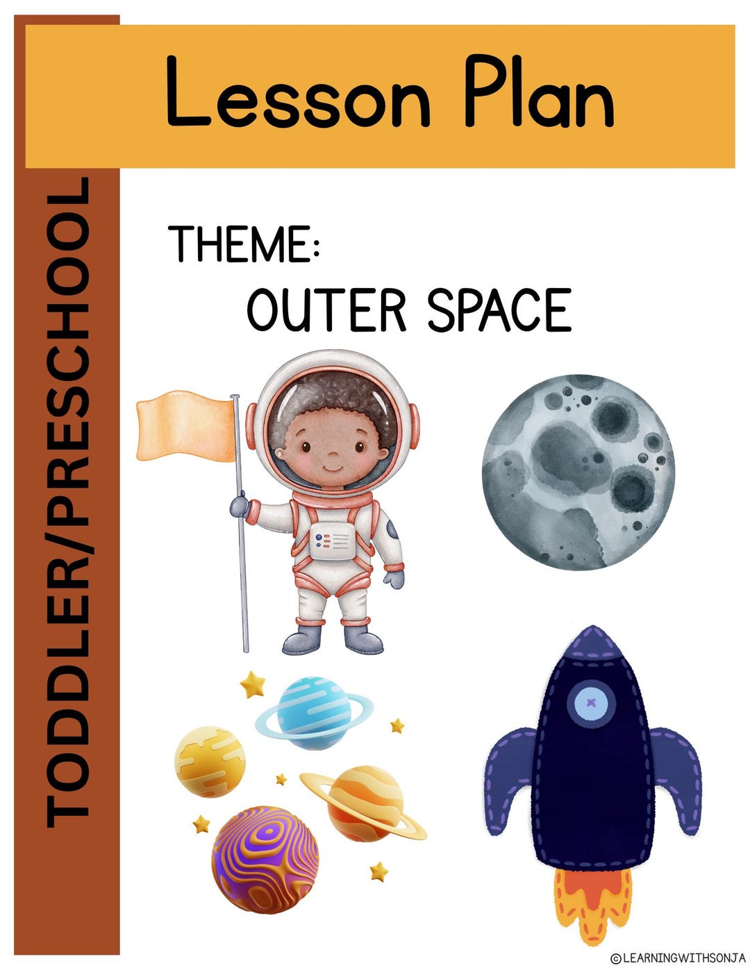 Outer Space Theme Lesson Plan for Toddlers & Preschool | Circle Time ...