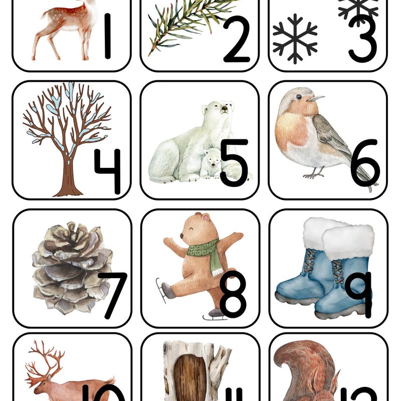 Calendar Numbers - Etsy