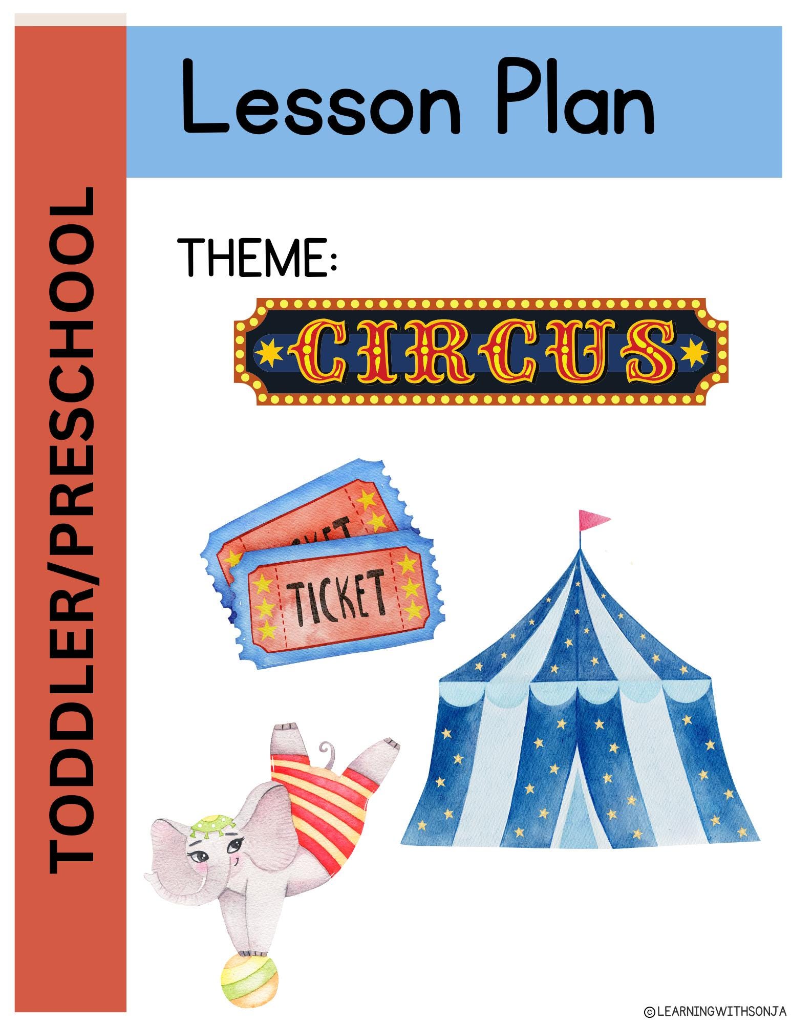 Circus Theme Preschool Lesson Plan | Toddler Activities (digital ...