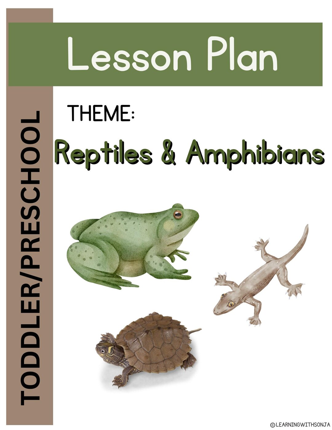 Reptiles and Amphibians Preschool Lesson Plan | 5-day Thematic Unit - Etsy