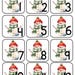 Snowman Calendar Numbers - Etsy