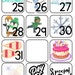 December Themed Calendar Cards for Toddler/preschool, Monthly Calendar ...