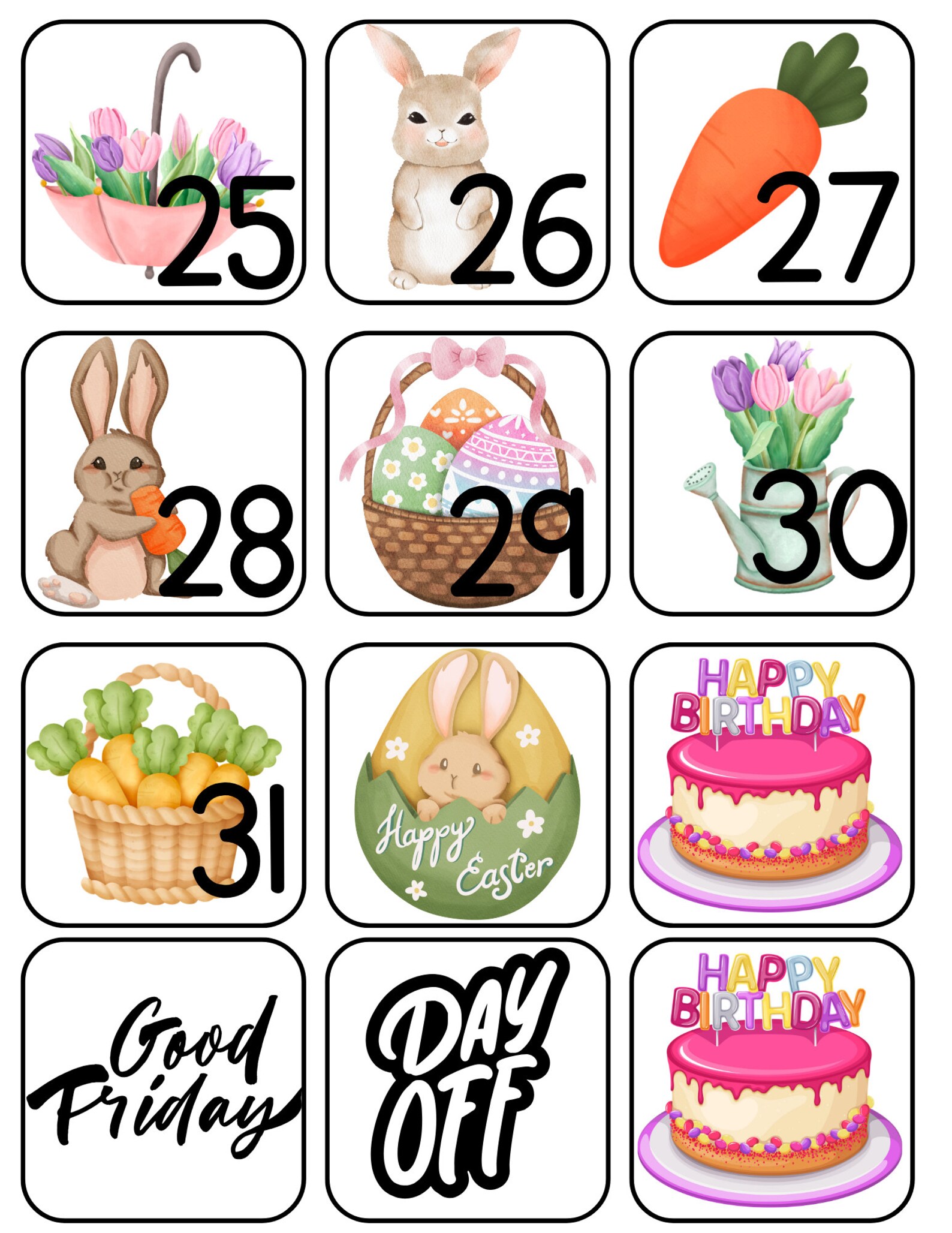 March Calendar Numbers for Preschool / School - Etsy