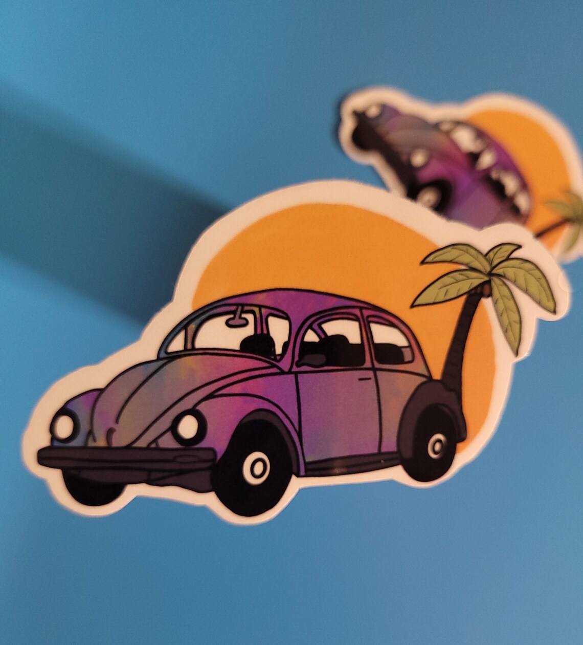 Beetle Waterproof Sticker Etsy