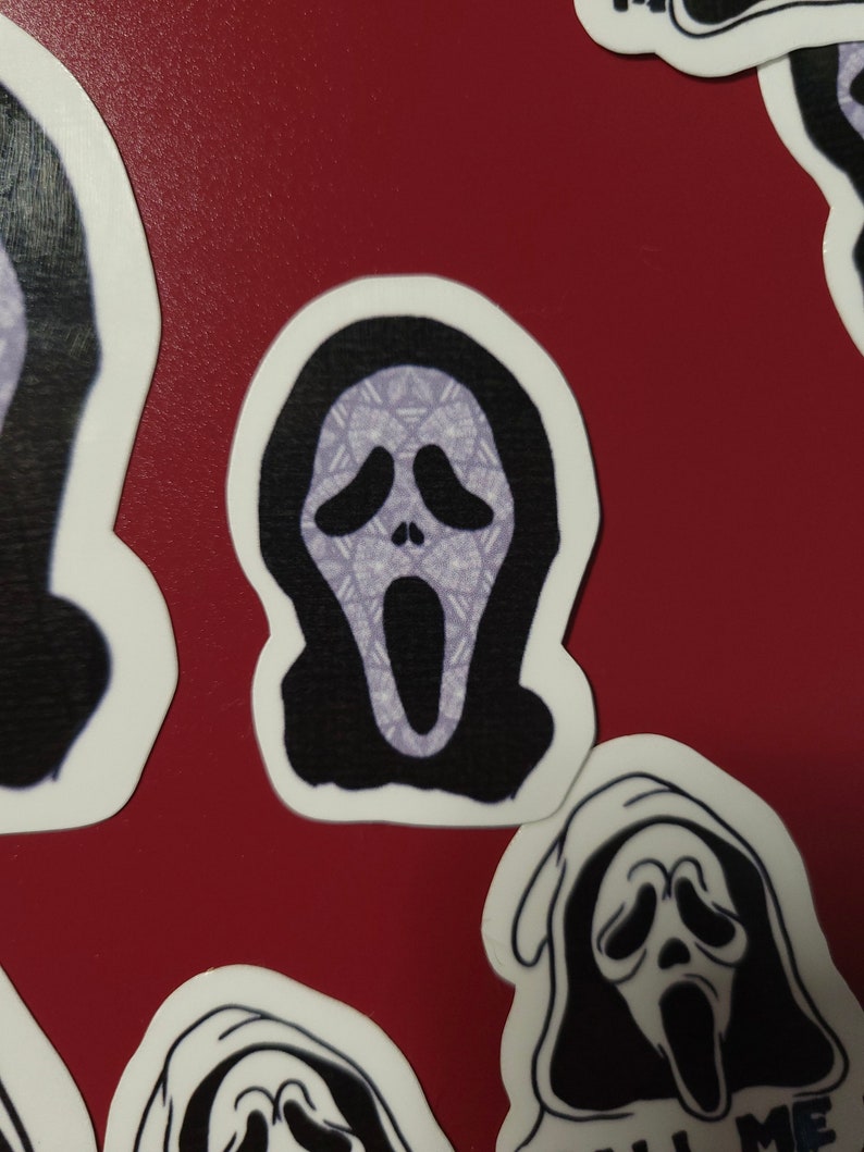 Ghostface Waterproof Sticker - Etsy