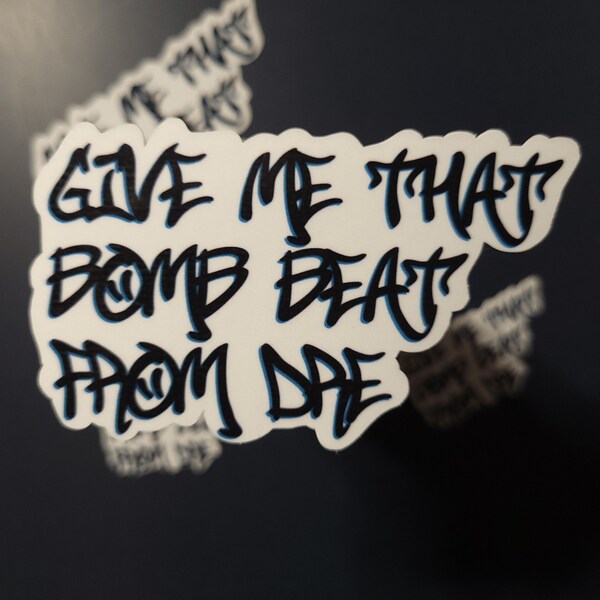Lyrics Sticker - Etsy
