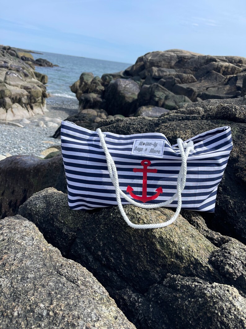 Handmade Tote Bag “anchors Away” - Etsy
