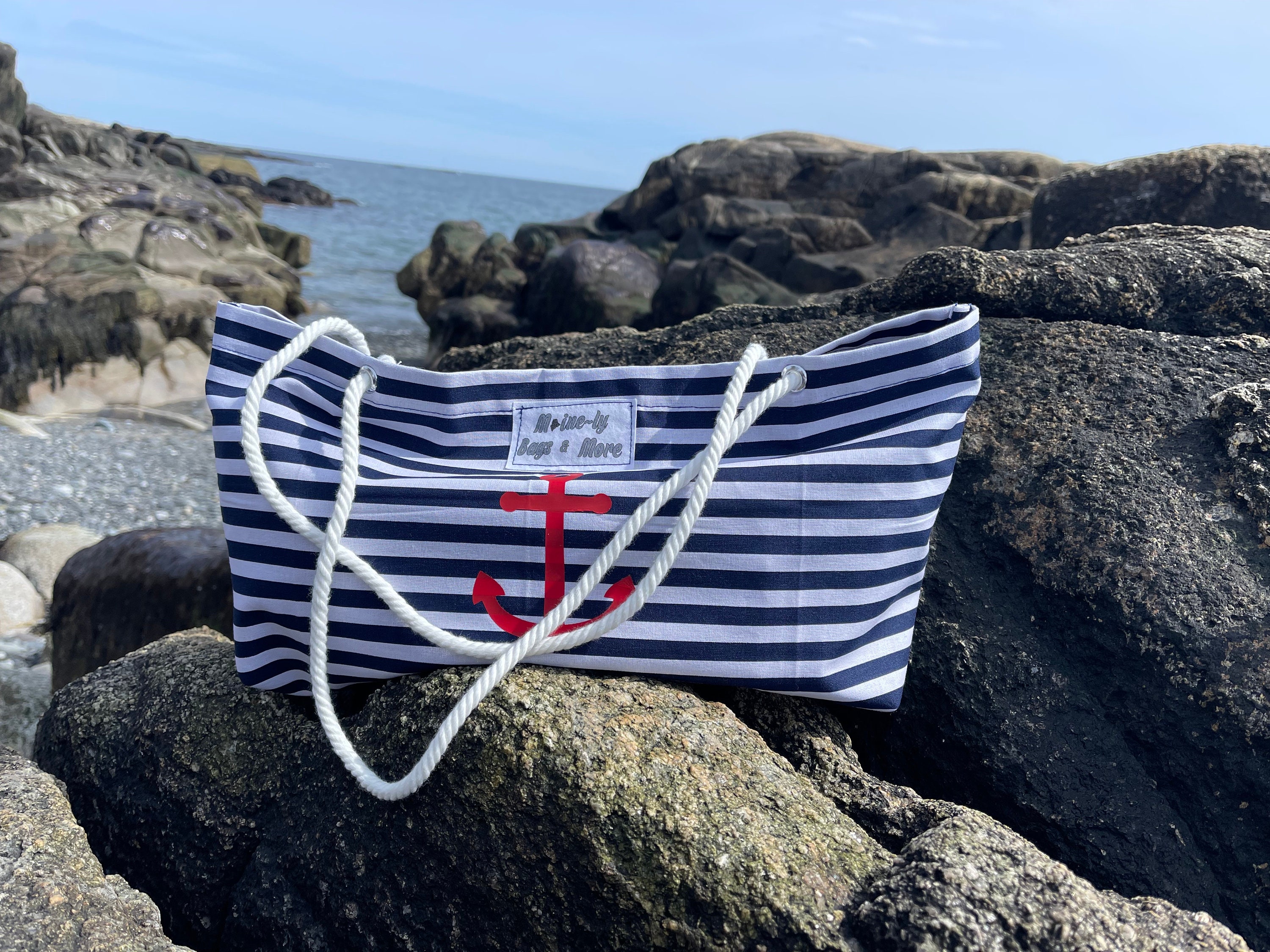 Handmade Tote Bag anchors Away - Etsy