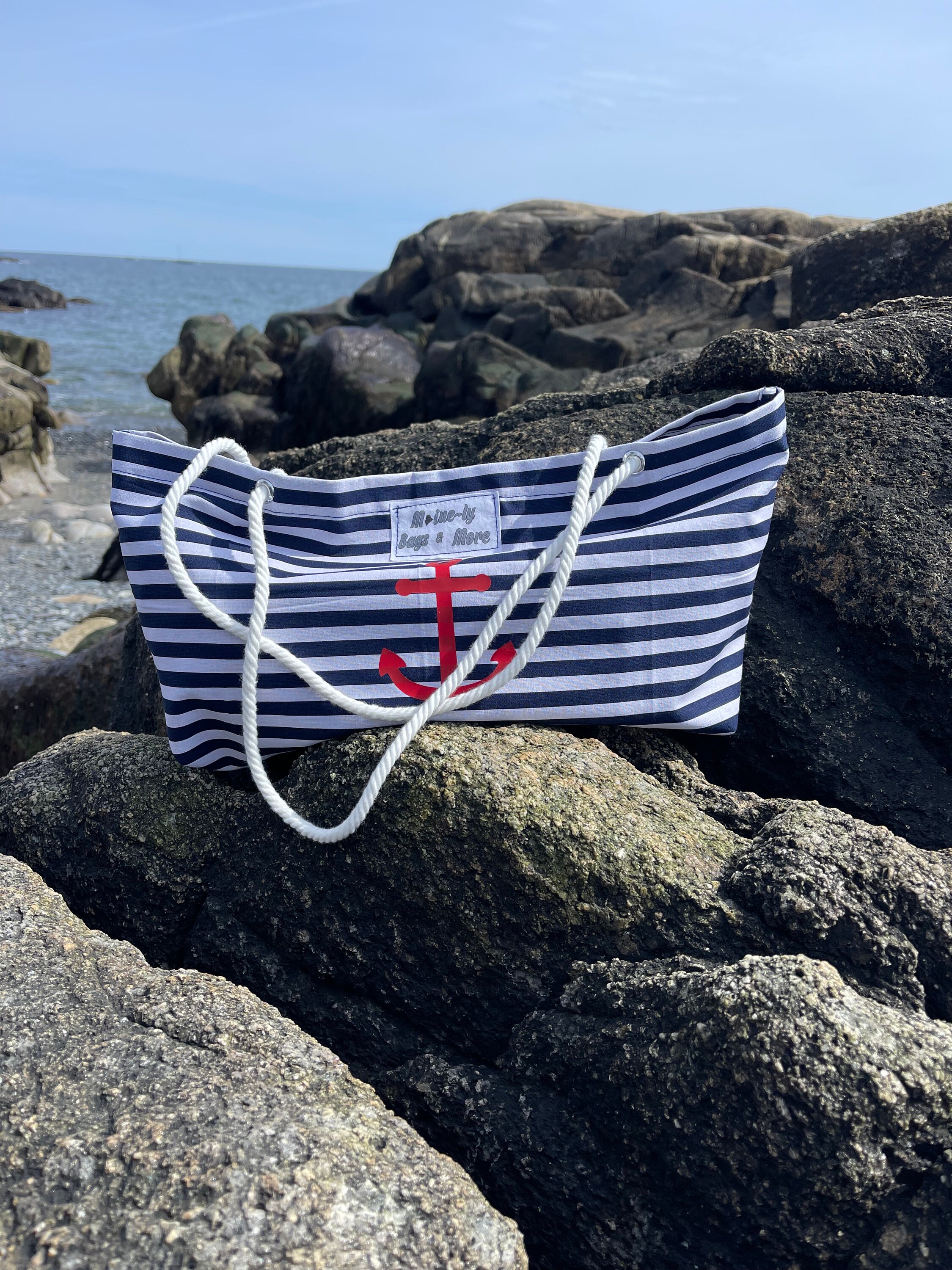 Handmade Tote Bag anchors Away - Etsy