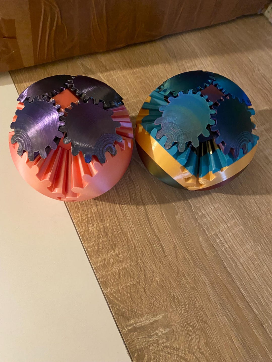 Steampunk 2 X Gear Ball Fidget Gen UK Seller. 2 Gear Balls. Sensory ...