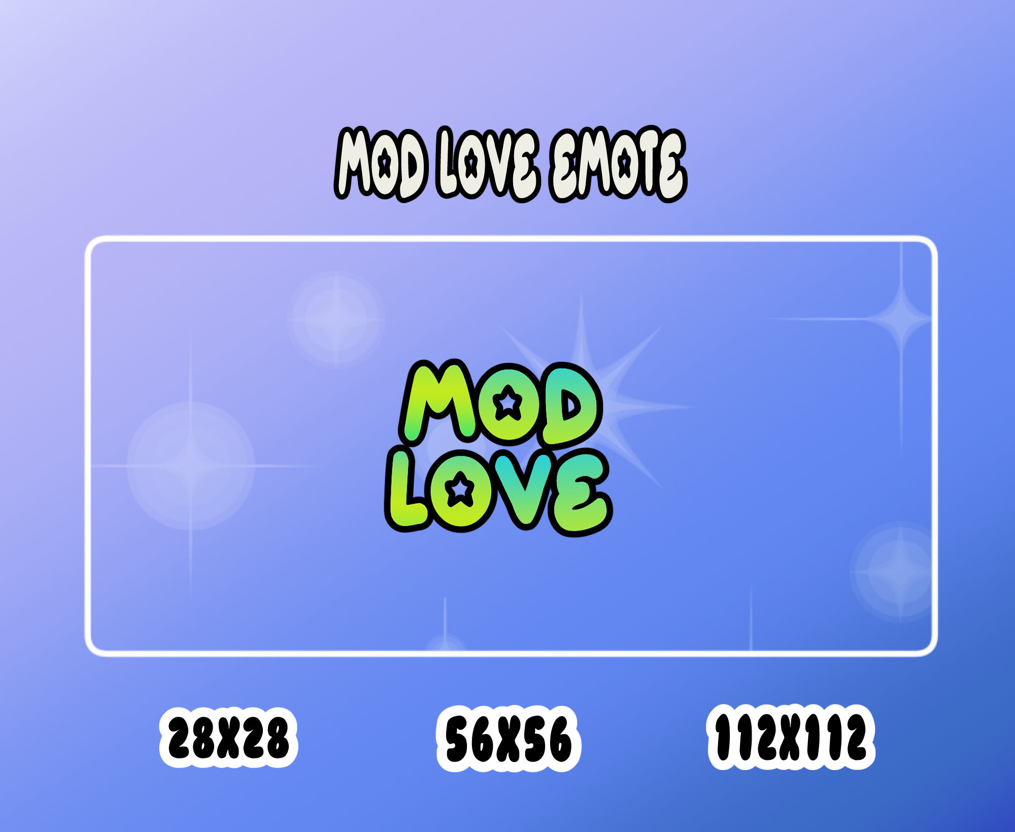 Mod Love Emote - Etsy