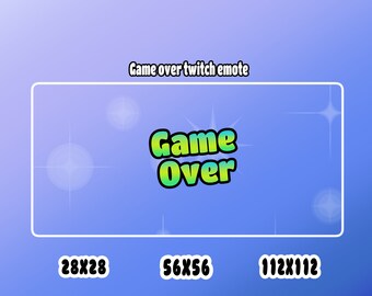 X1 Twitch Emote- Arcade Game Over - Etsy