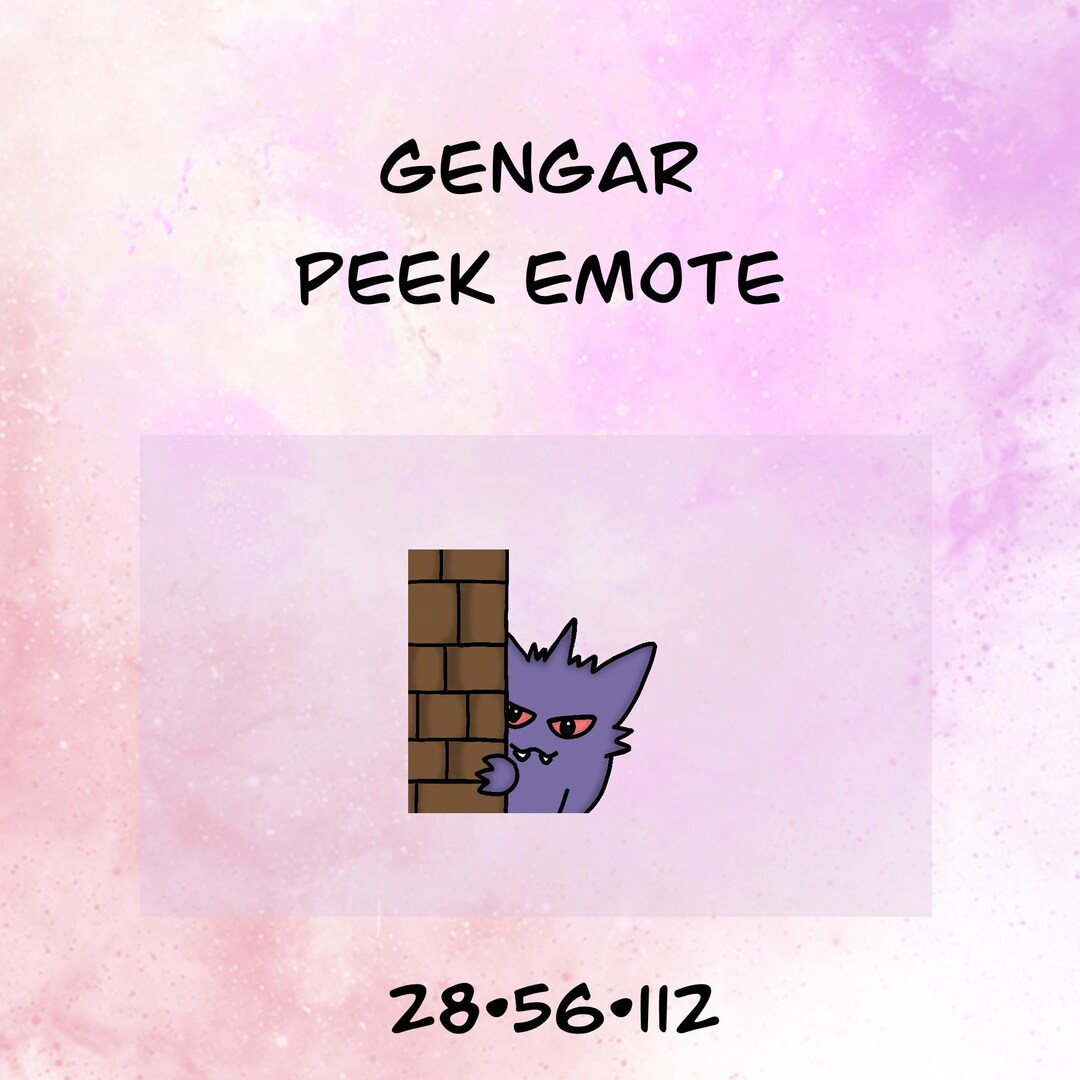 Gengar Peek Emote - Etsy