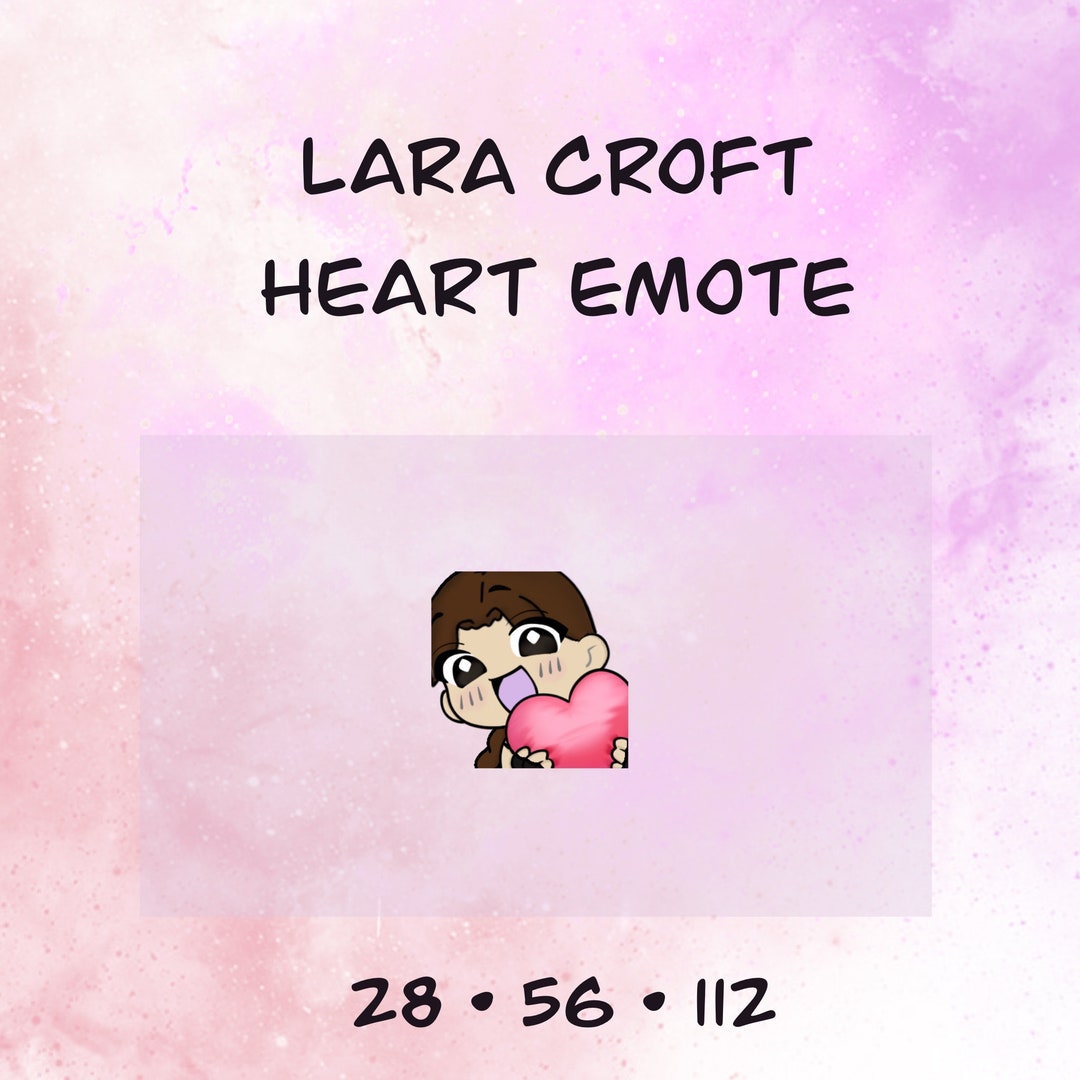Lara Croft Heart Emote - Etsy