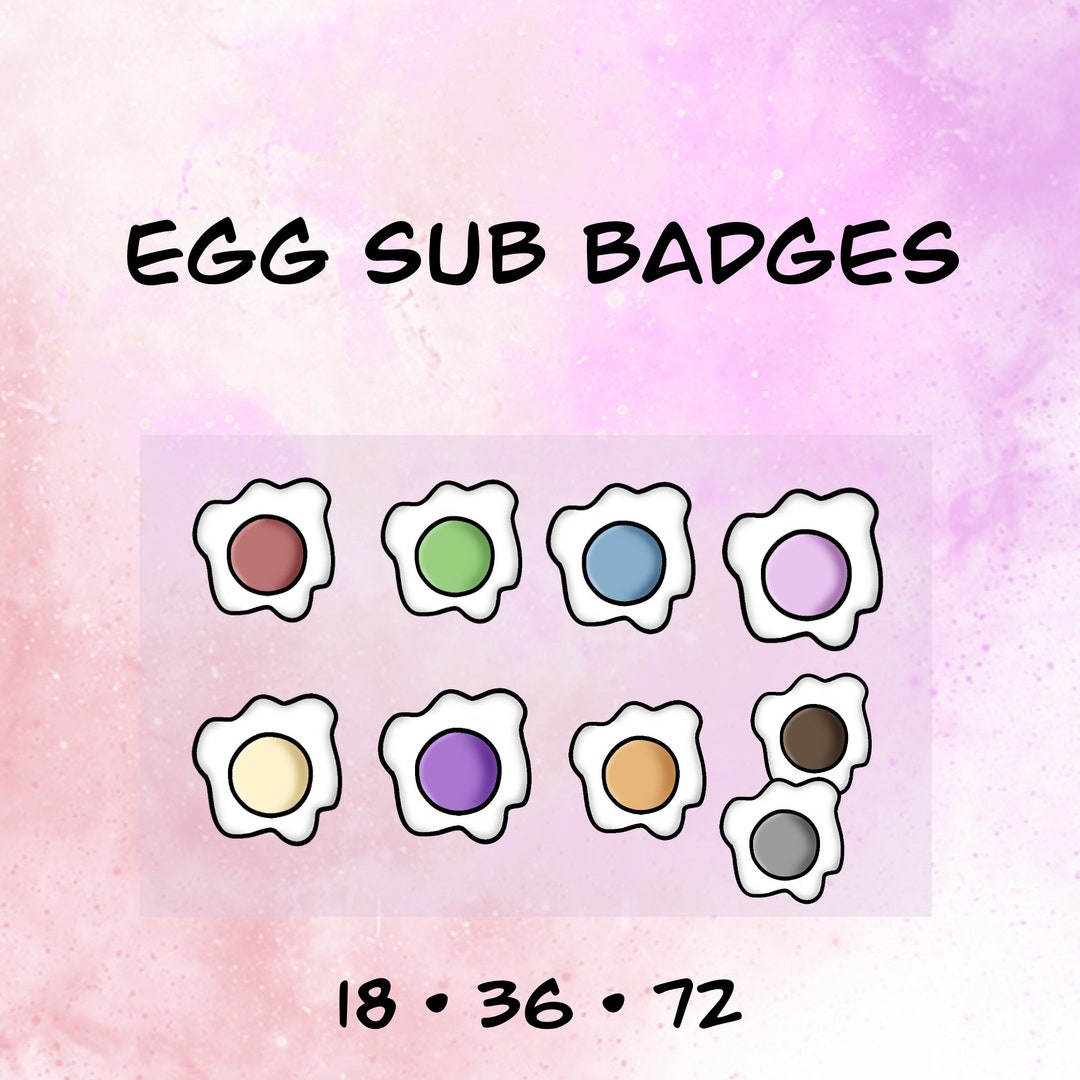 Fried Egg Sub Badges - Etsy