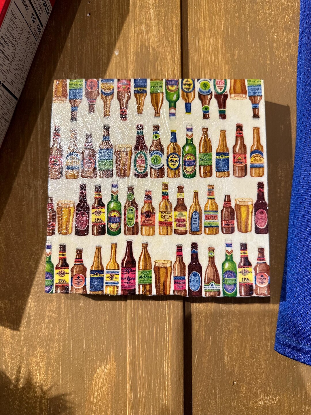 Beer Wall Art 6x6 Beer Bottles Picture Free Shipping - Etsy