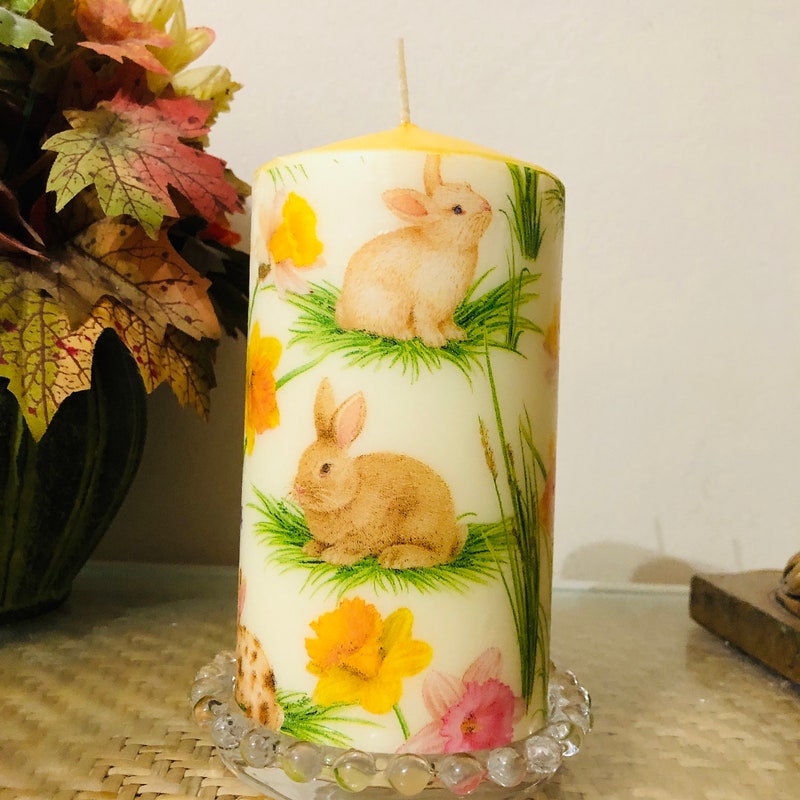 Bunny Candle - Etsy