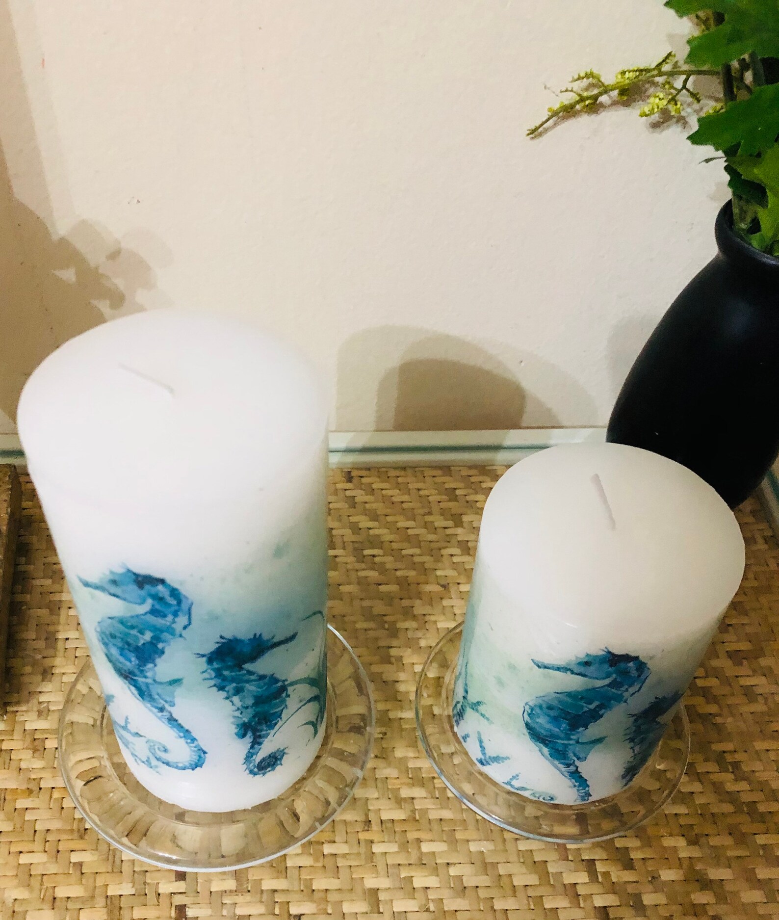 Handmade Sea Horse Candle Set: Sugar Sand Beach Scent - Etsy