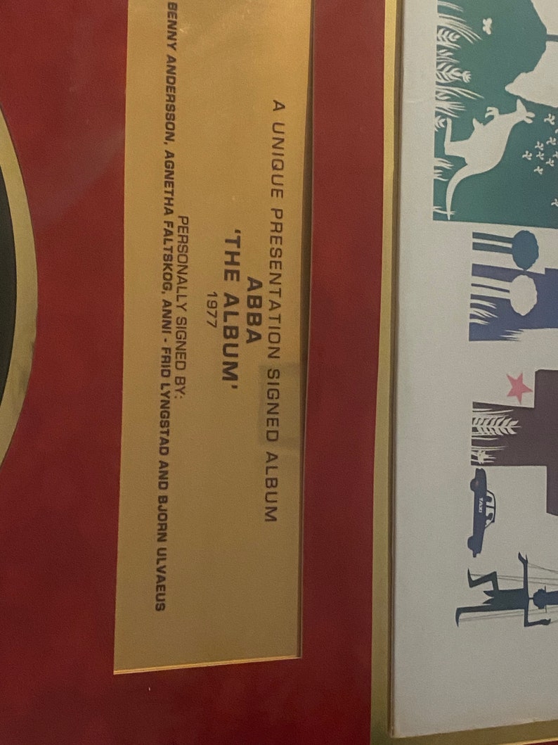 A Unique Presentation Signed Abba - Fully Autographed ‘the Album 1977 ...