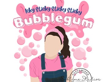 Ms Rachel Png Ms Rachel Sublimation Icky Sticky Bubble Gum Png - Etsy