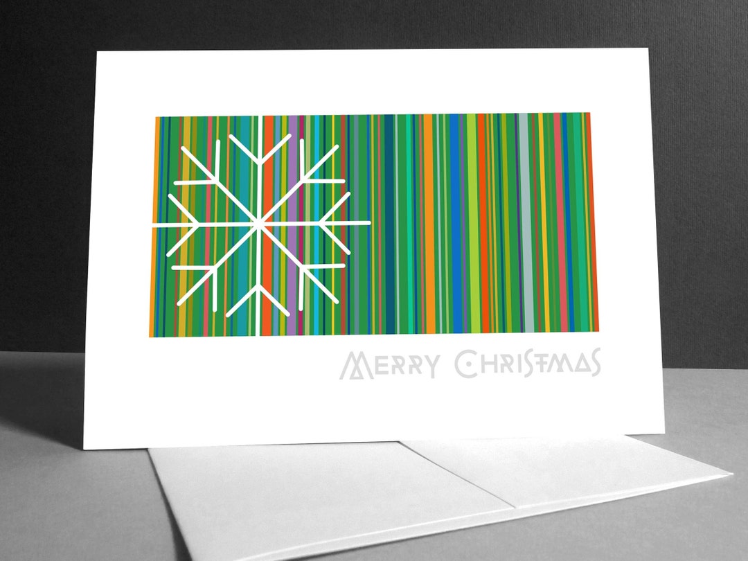Christmas barcode No.3 Card, Xmas Card, Snowflake, Merry Christmas ...