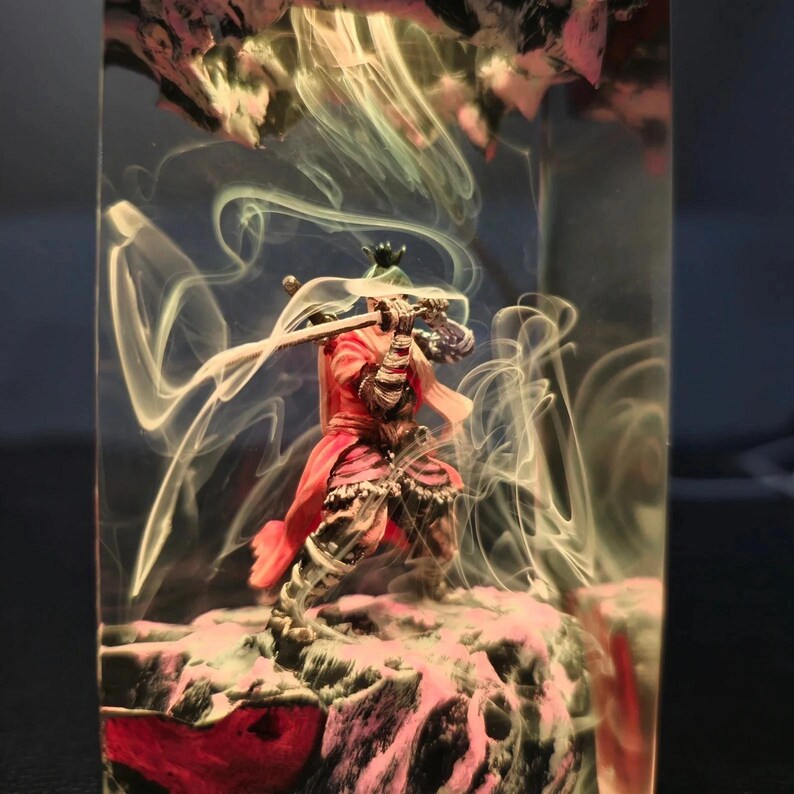 Sekiro Shadows Die Twice Lamp, Resin Night Light, Studio‑made Epoxy ...