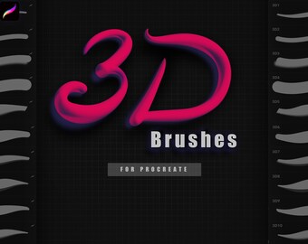 Procreate Outline Lettering Brush Pack, Brushes for Procreate, Instant ...