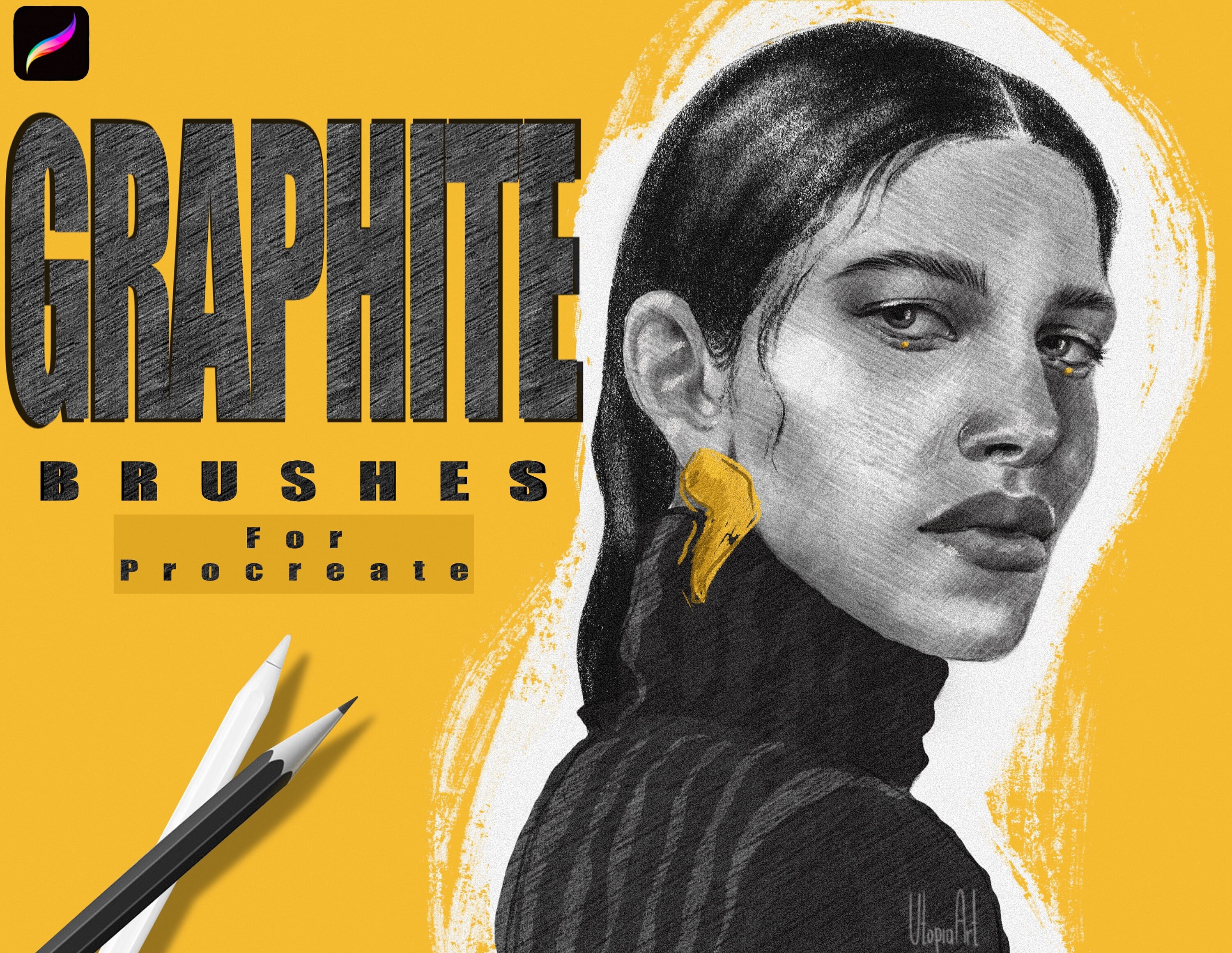 Graphite Brushes for Procreate App - Etsy