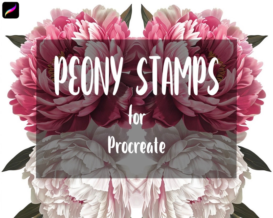 Peony Stamps for Procreate - Etsy