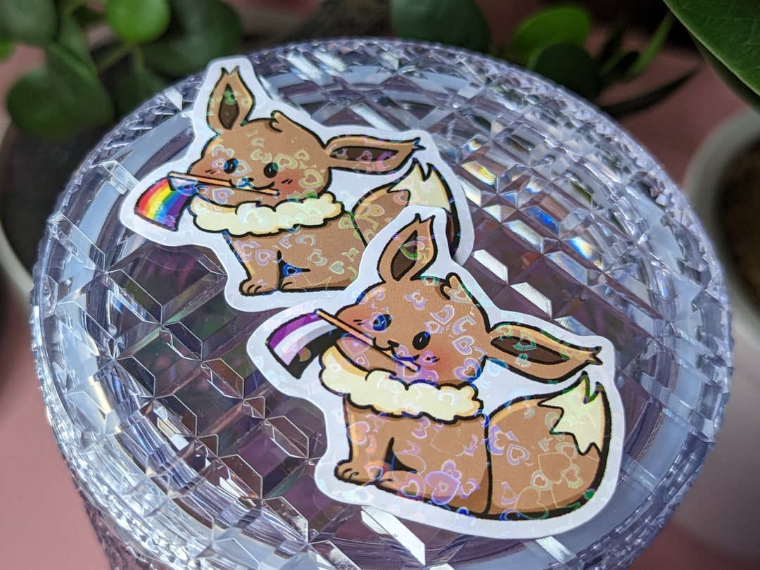 2.5 Pride Holo Eeveelution Stickers - Etsy