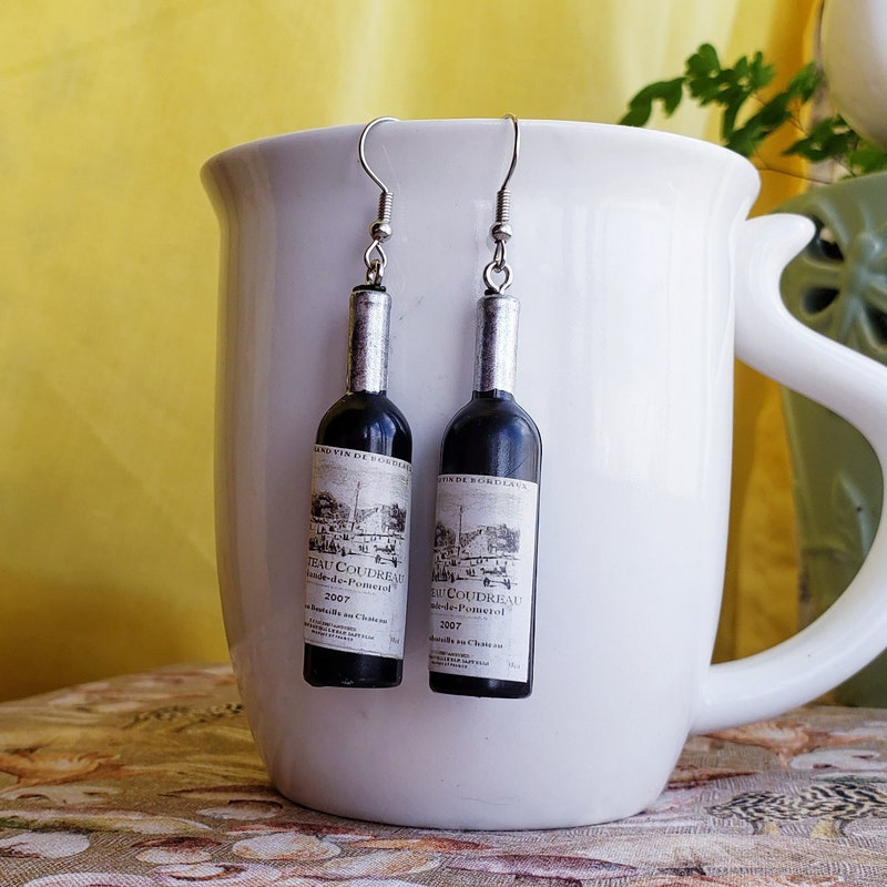 Wine Bottle Earrings - Etsy