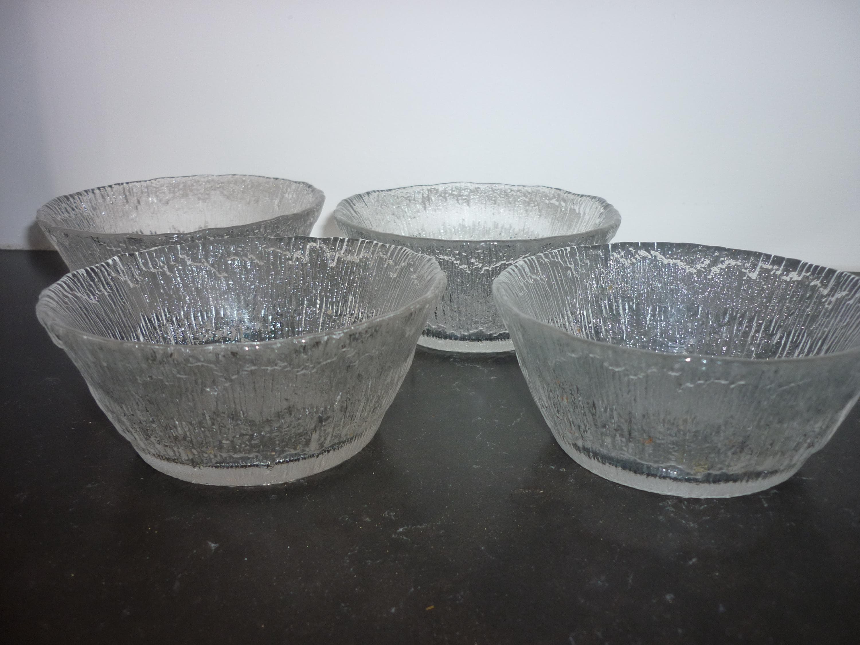 Iittala SOLARIS 4 Small Glass Bowls Designed by Tapio Wirkkala Made in ...