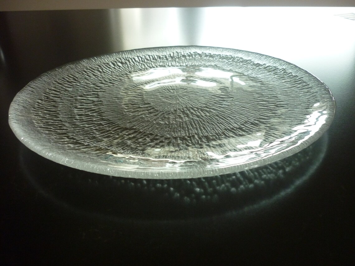 Iittala SOLARIS Very Large 35cm Glass Platter Designed by Tapio ...