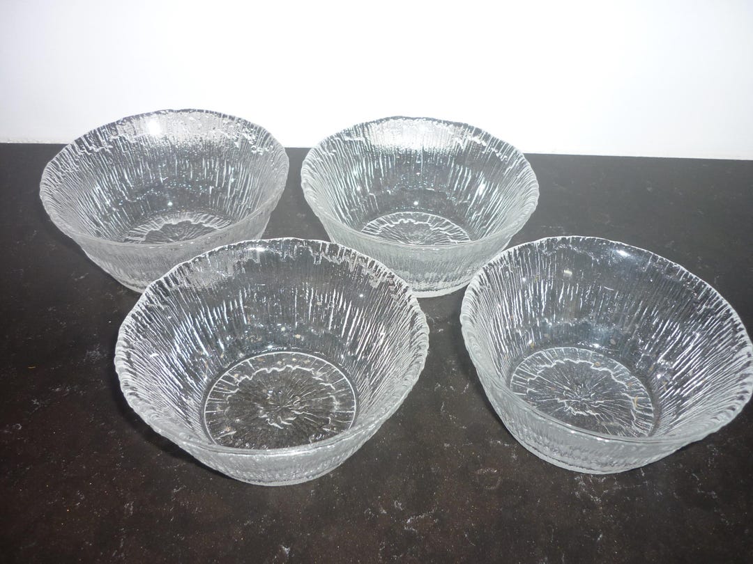 Iittala SOLARIS 4 Small Glass Bowls Designed by Tapio Wirkkala Made in ...